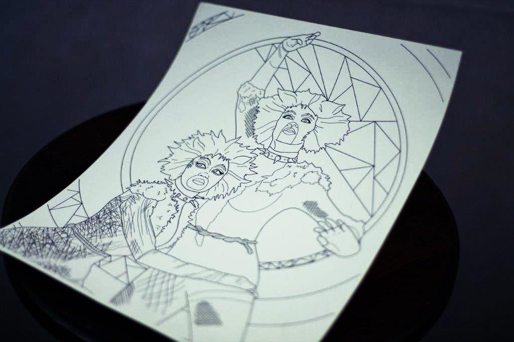 Digital Download CATS Inspired Coloring Pages – Thespian Swag