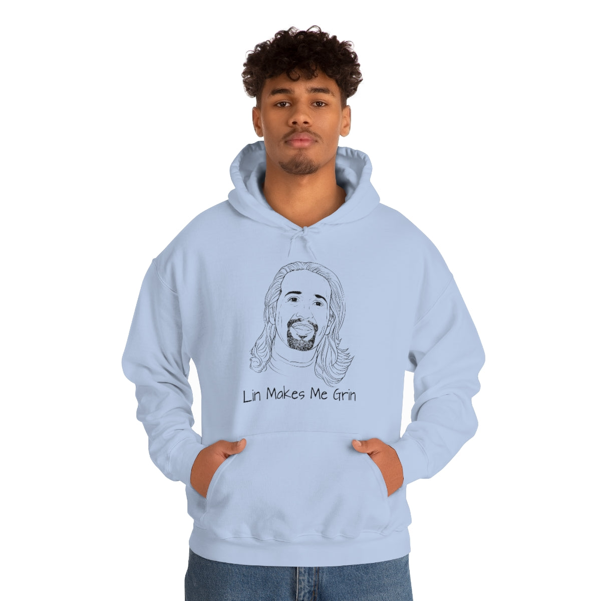 Lin Makes Me Grin Unisex Hoodie – Thespian Swag