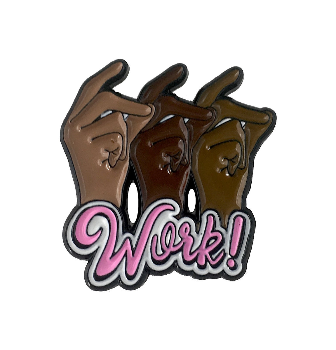 Schuyler Sisters 'Work' Enamel Pin – Thespian Swag